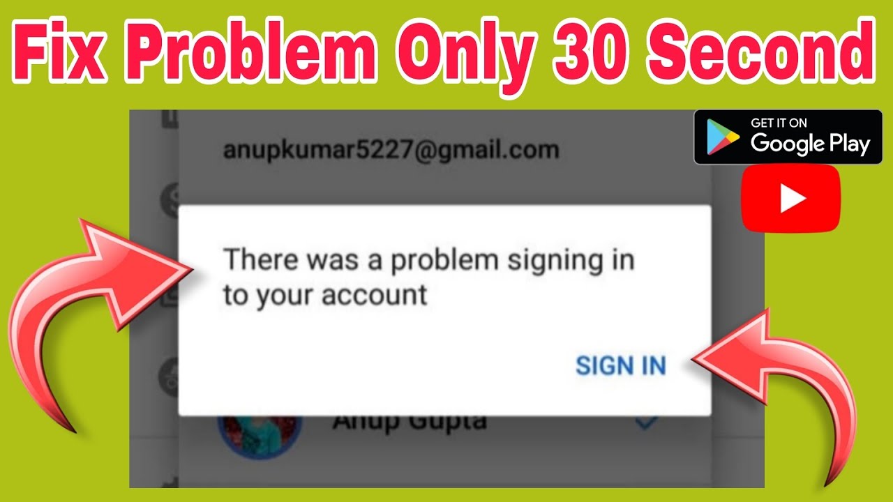 there was a problem signing in to your account | there was a problem ...
