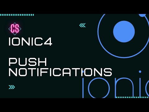 Part 1: Ionic push notification end to end - YouTube