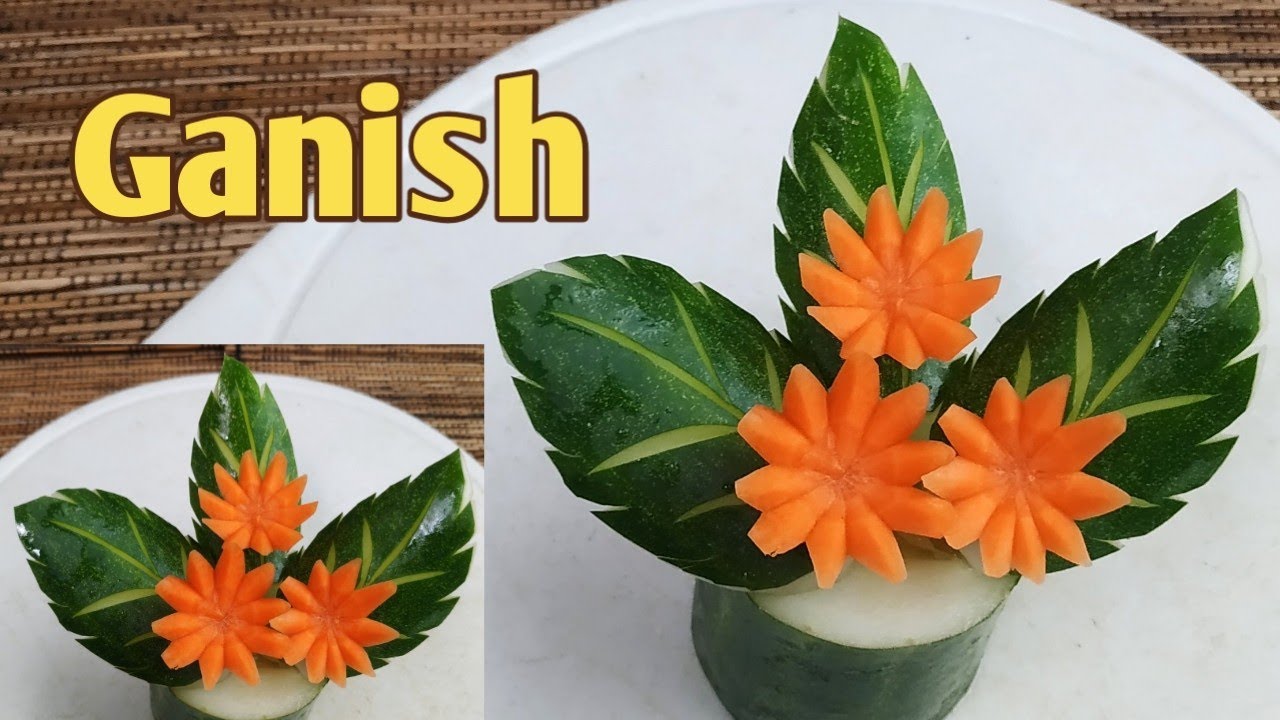 GARNISH MUDAH!! HIASAN TUMPENG UNIK DARI TIMUN DAN WORTEL//CUCUMBER AND ...