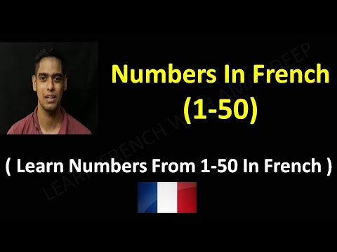Numbers In French (1-50)|By Amandeep Singh Kalsi - YouTube