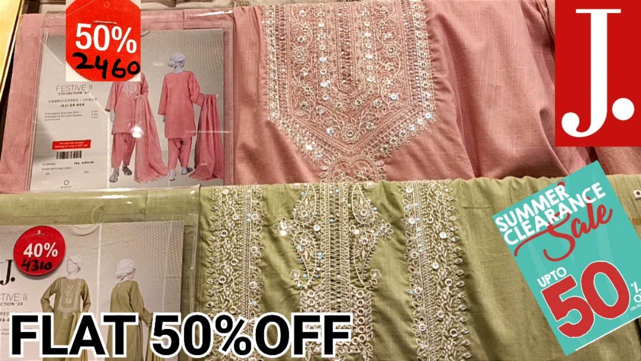J.Summer Clearance Sale FLAT 50%OFF 🔥 J.Sale 2024🔥j.unstitched on Sale ...