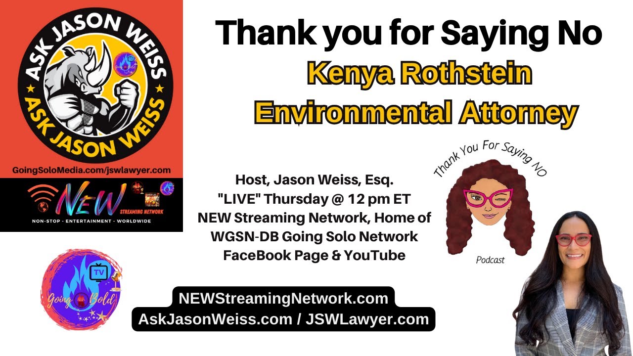 Thank you for Saying No with Kenya Rothstein, Esq. - YouTube