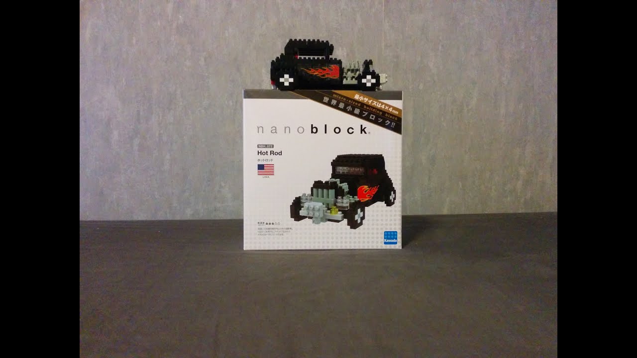 Nanoblock Hot rod build time lapse (Mini Lego like blocks) - YouTube