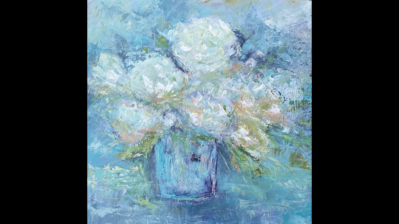 Ethereal - Floral Abstract Painting by Artist Filomena Booth - YouTube