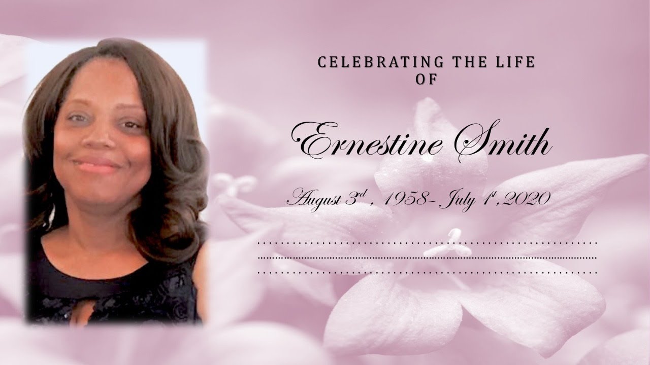 Ernestine Smith - Funeral Service - YouTube