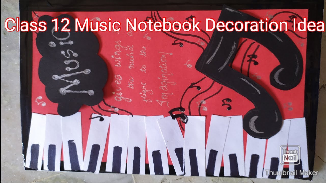 Cbse Class 12 Music Notebook Decoration Idea - YouTube