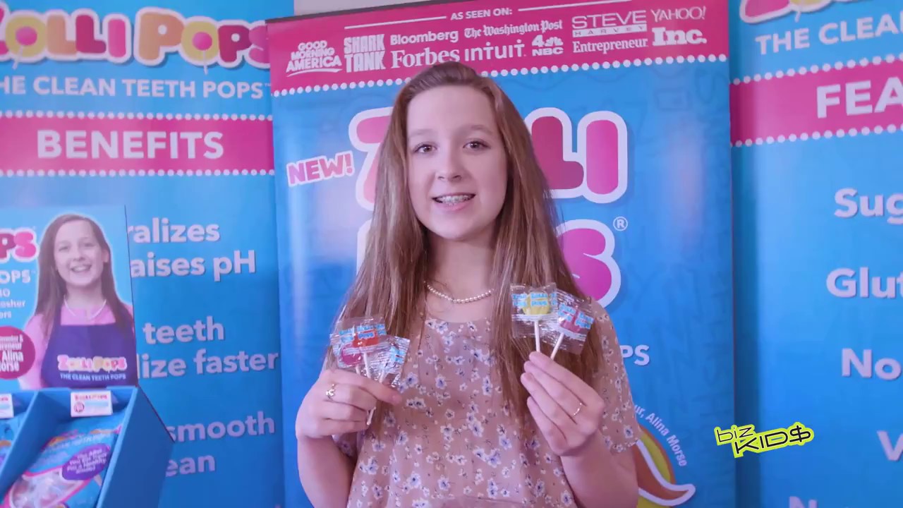 PBS Biz Kid$ interviews creator of Zollipops, Alina Morse - YouTube