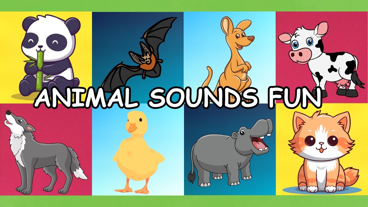 Fun Animal Sounds for Toddlers and Kids: 16 Fun Animal Noises | 16 ...