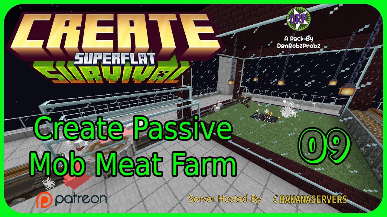 Create Superflat Survival #9 Easy Passive Mob Farm #create #tutorial #mobfarm #spawner #money ...