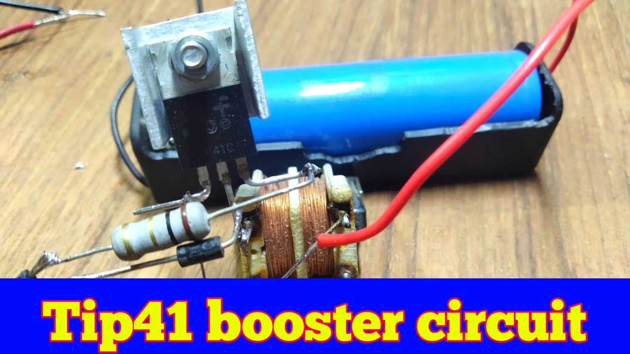 Tip41 booster circuit/Dc to DC Booster Converter/Electronic Work - YouTube
