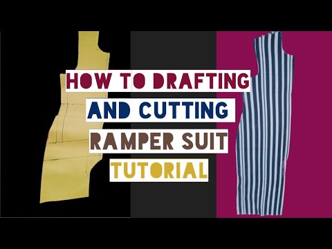 How to drafting، cutting romper sui tRomper suite draftingHow to ...