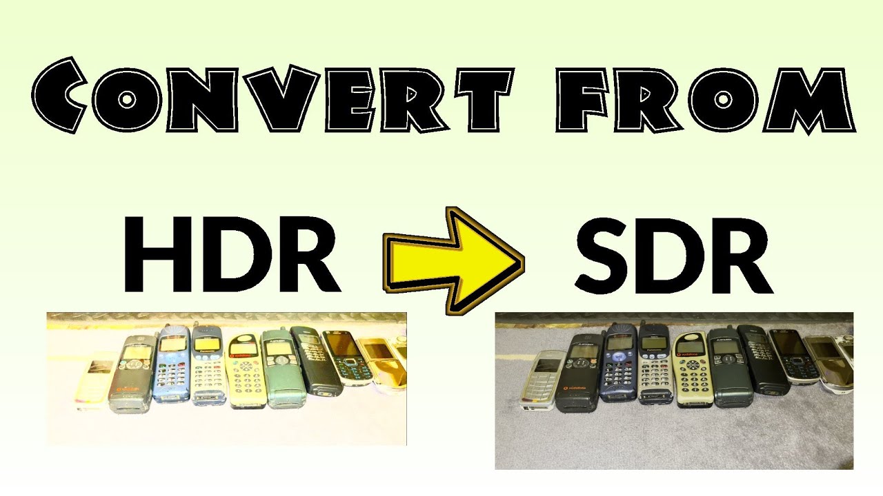 Convert HDR video to SDR video - YouTube