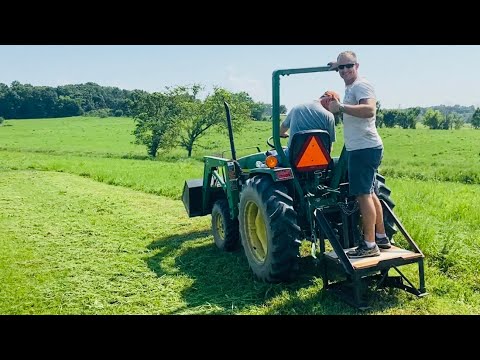 Homemade Sod Cutting Rig - AMAZING Rolling Technique! - YouTube
