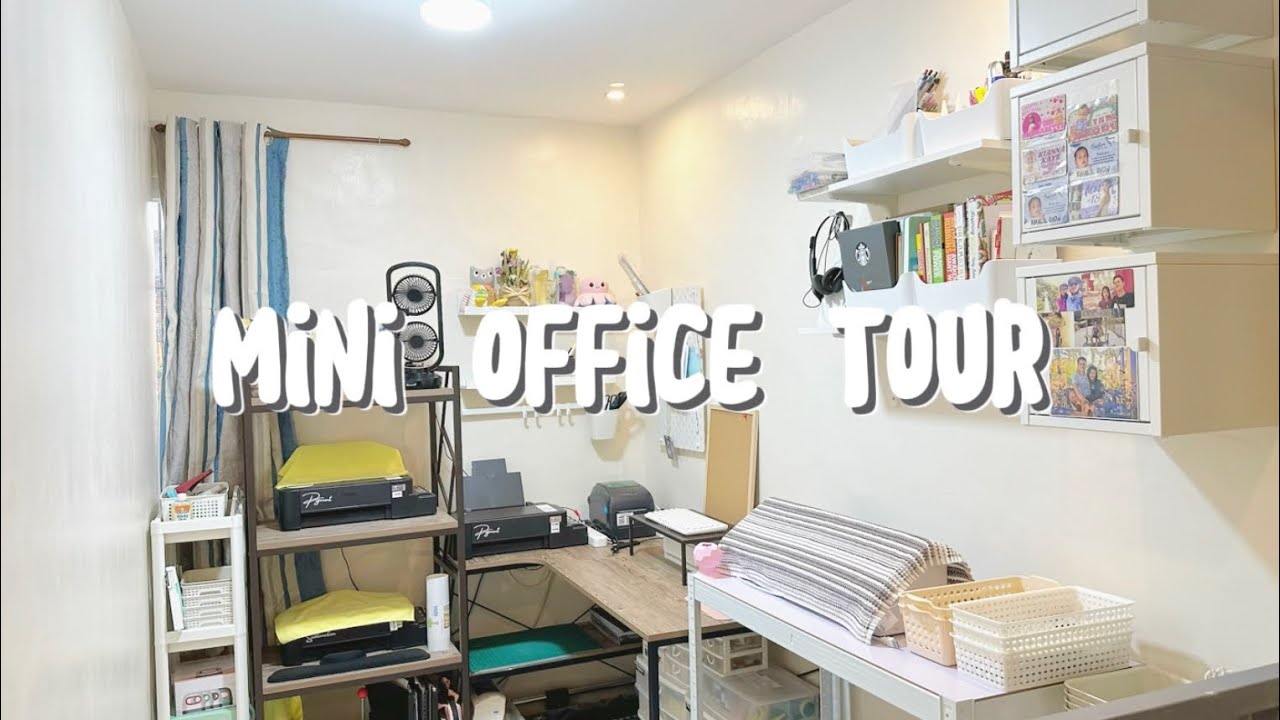 Mini Office Tour | Small Business | Sticker Shop | Printing Shop - YouTube