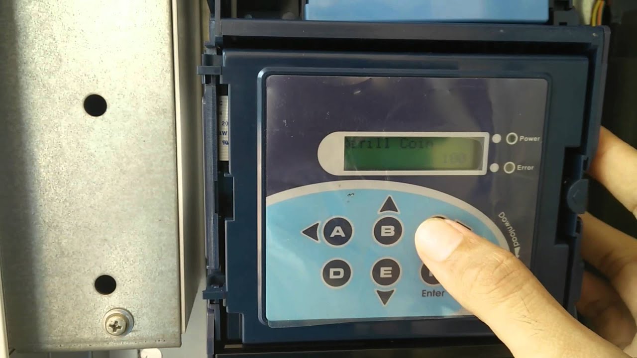 Setting ICT coin changer - YouTube