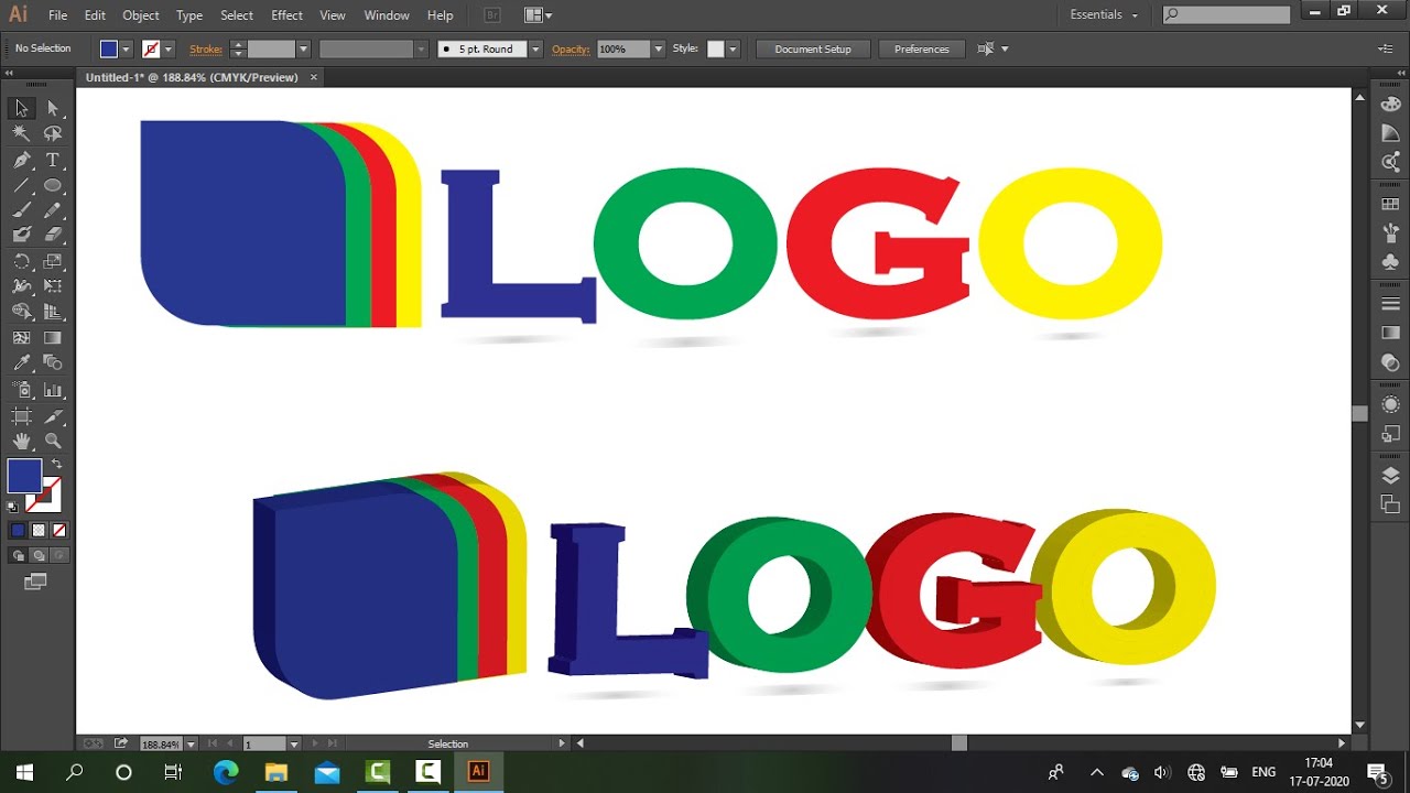 HOW TO DESIGN 2D/3D LOGO (KUKI) - YouTube