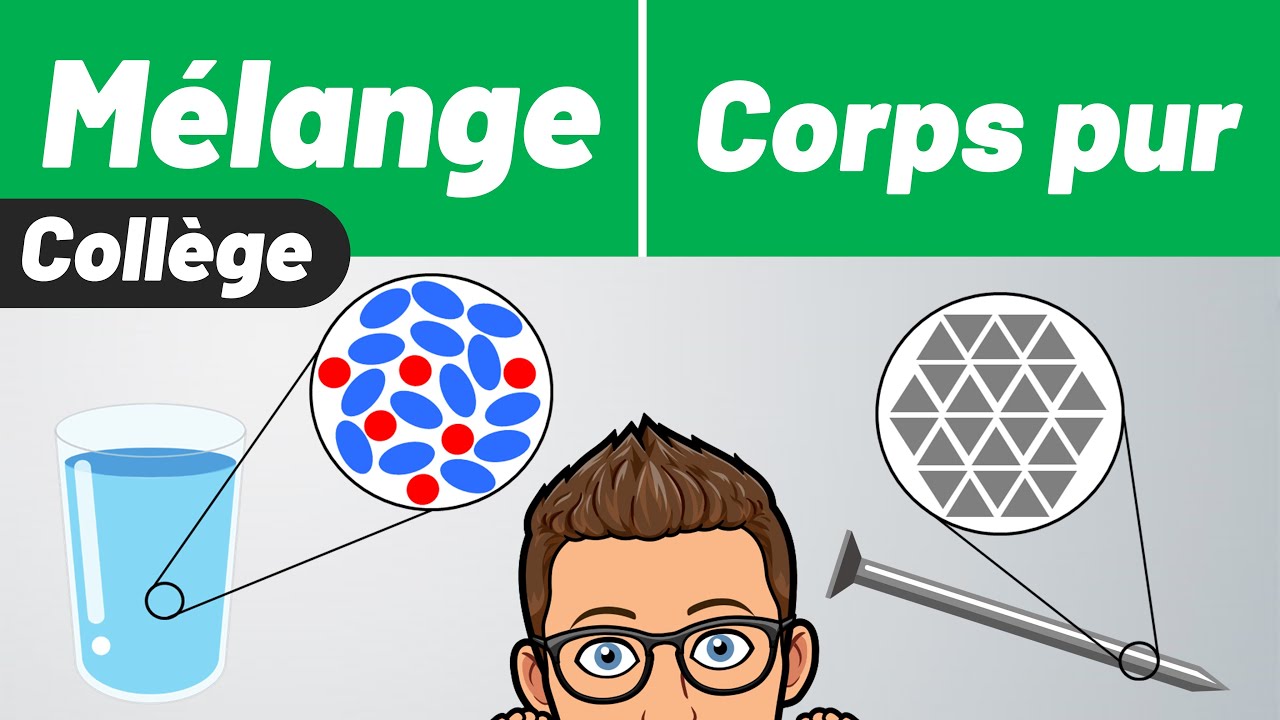 MÉLANGE & CORPS PUR Comment les différencier ? 🎯 Collège | Lycée - YouTube