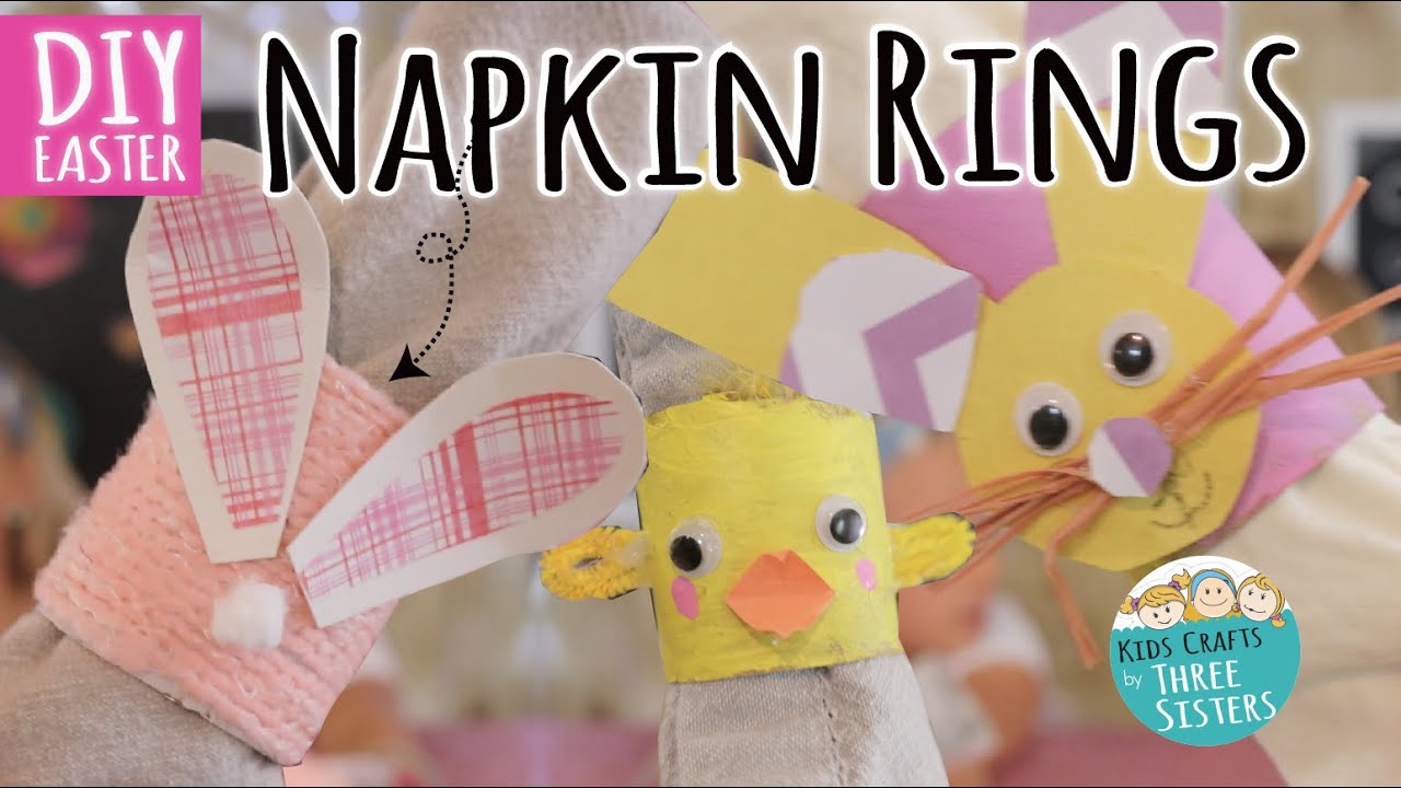 How to Make Napkin Rings for Easter | DIY Paper Roll Craft for Kids | 3 ...