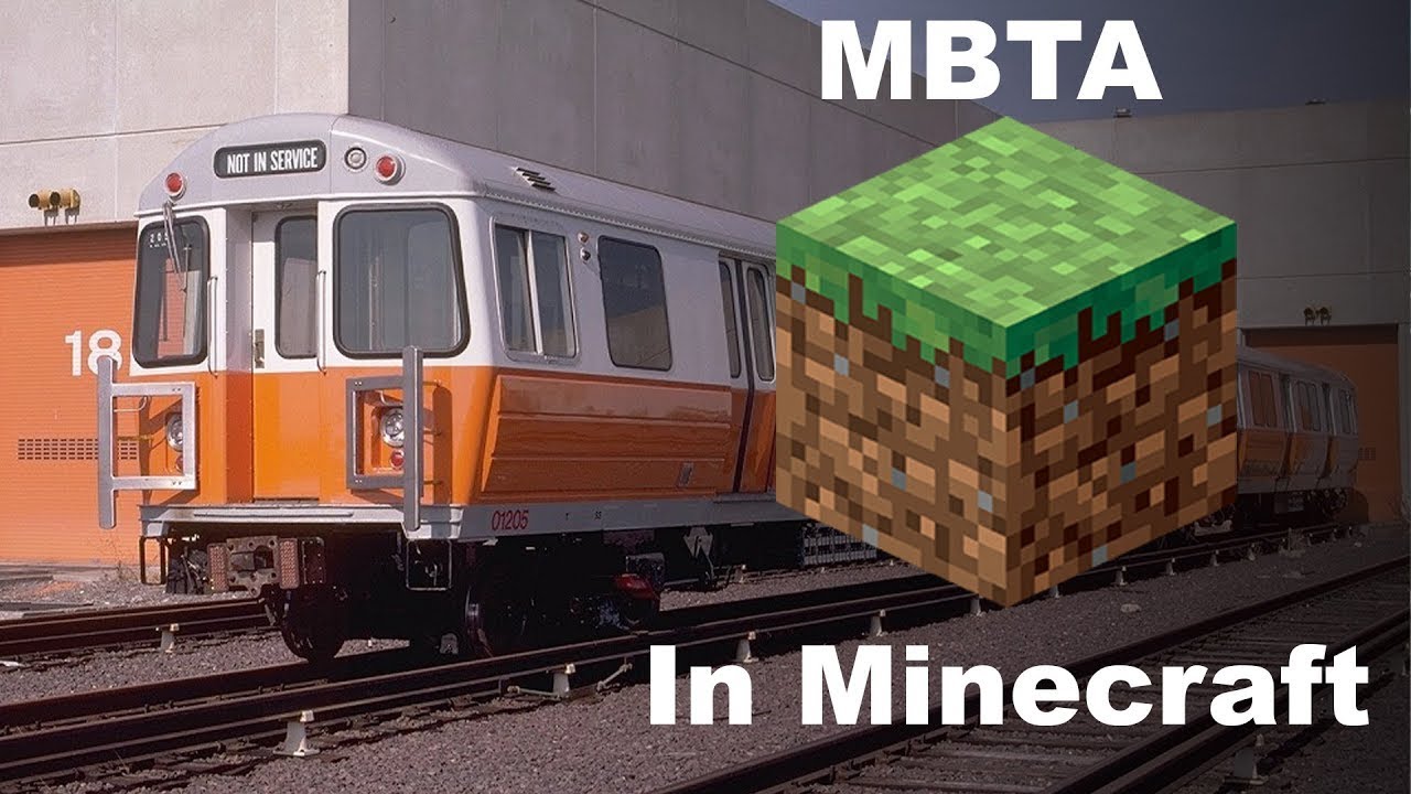 MBTA Orange Line Minecraft Map Work With Friends - YouTube