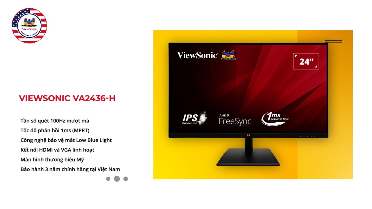 Màn hình ViewSonic VA2436-H có gì nổi bật? | ViewSonic Quick Review - YouTube