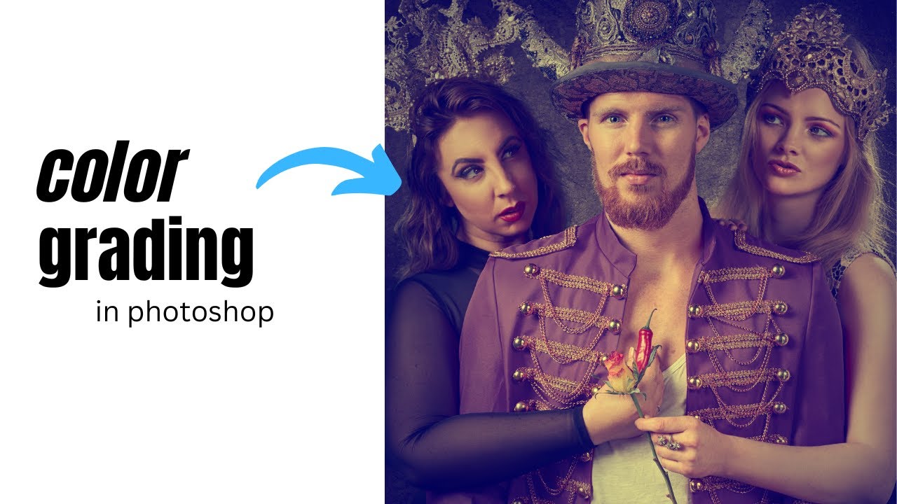 Cinematic color grading in photoshop || Color Grading effect ...