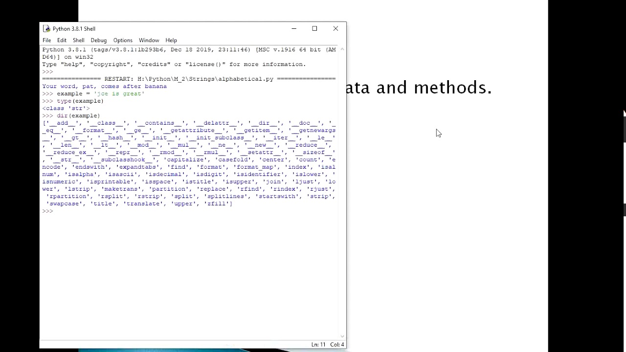 #PythonProgrammingLanguage. Strings -2 - YouTube #PythonProgrammingLanguage. Strings -2 - YouTube