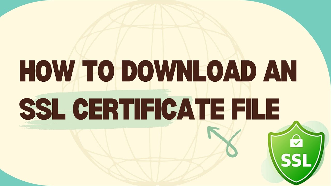 How to Order and Download an Issued SSL Certificate File - YouTube