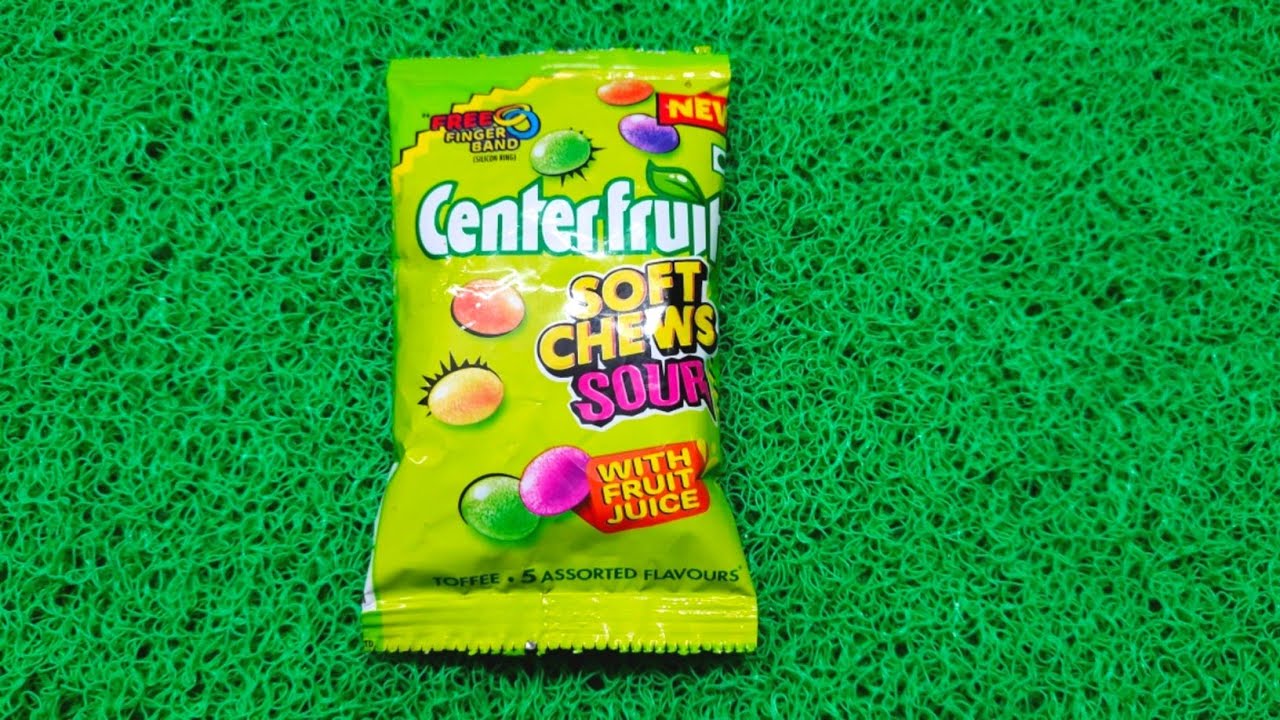 CENTER FRUIT Soft Chews Sour with Fruit Juice - YouTube