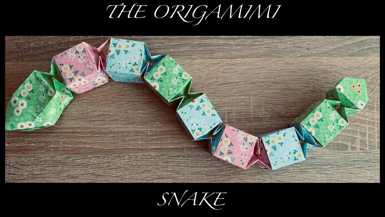 THE ORIGAMIMI snake 🐍🐍 designed Jo Nakashima - YouTube