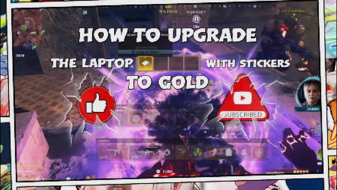 How To Upgrade The Laptop With Stickers From Purple To Gold In MW3 ...