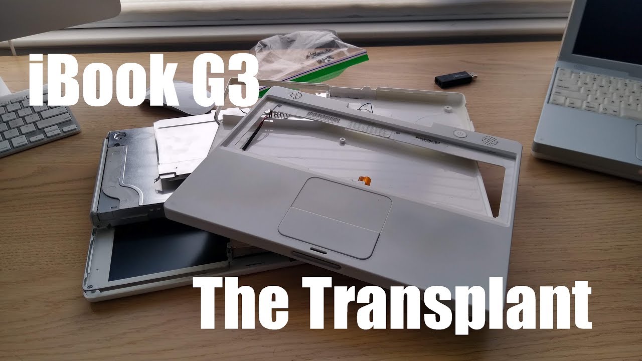 iBook G3 Snow Surgery - Screen Transplant - YouTube