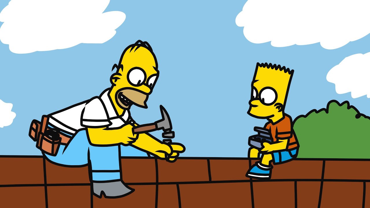I Re-Voiced My favorite Scene in The Simpsons Movie - YouTube