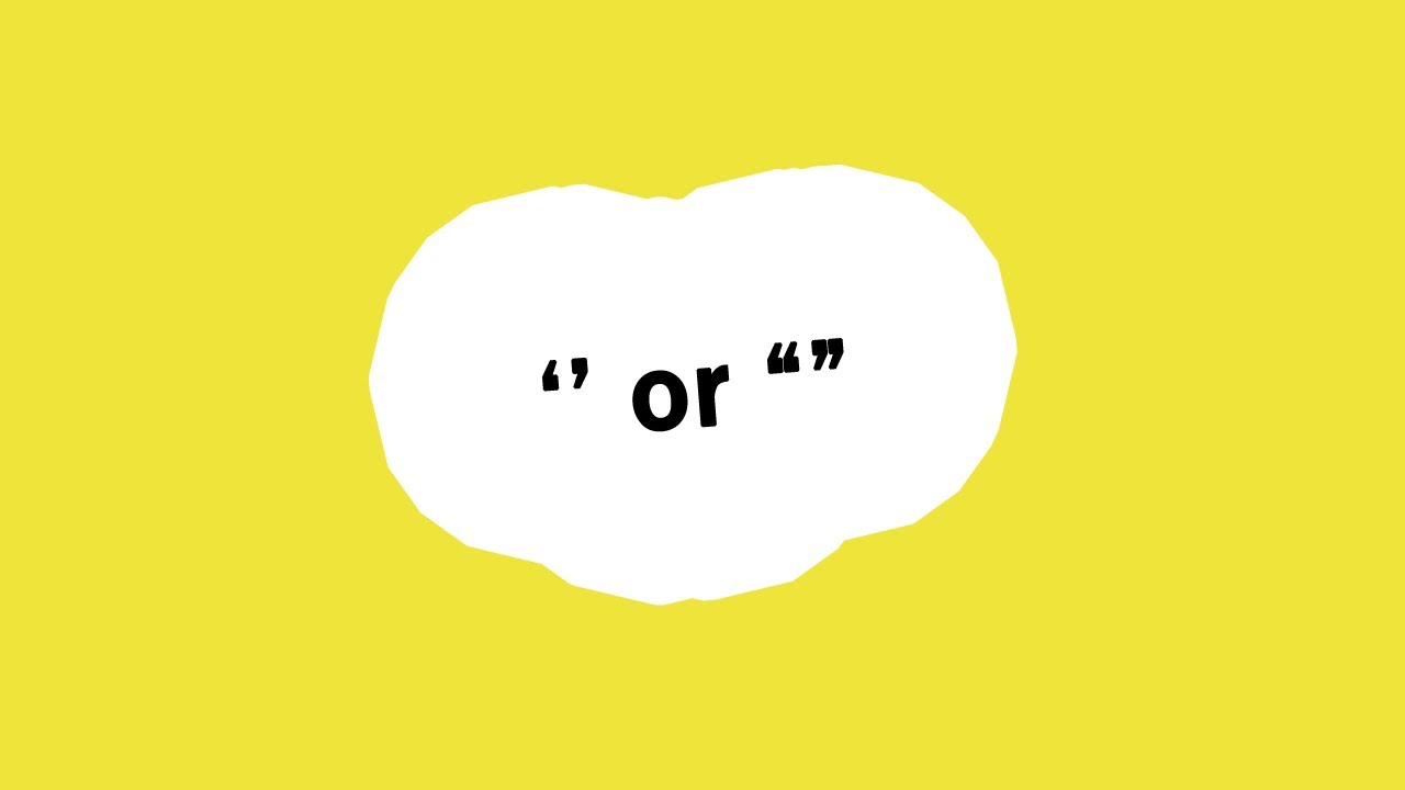 When To Use Double Or Single Quotes In JavaScript YouTube When To Use Double Or Single Quotes In JavaScript YouTube