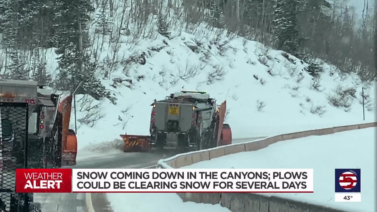 Snow expected in the canyons for a couple more days - YouTube