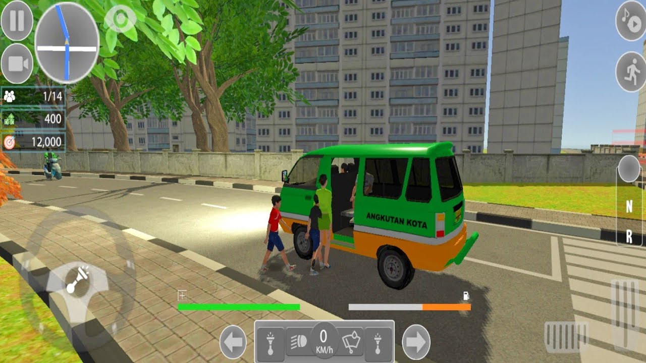 Angkot d Game - Android Gameplay #2 - passenger vehicle driving ...