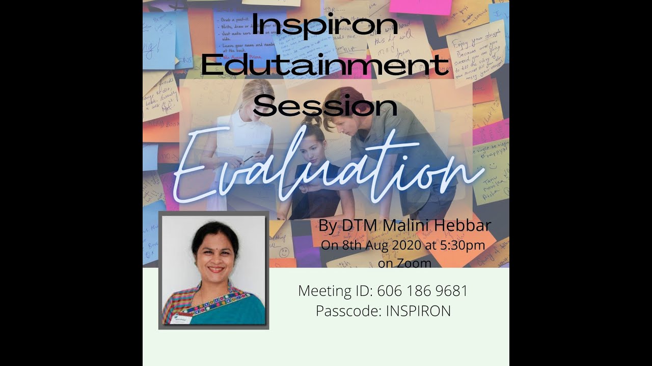 Inspiron Toastmasters Club - Edutainment session -1 - YouTube