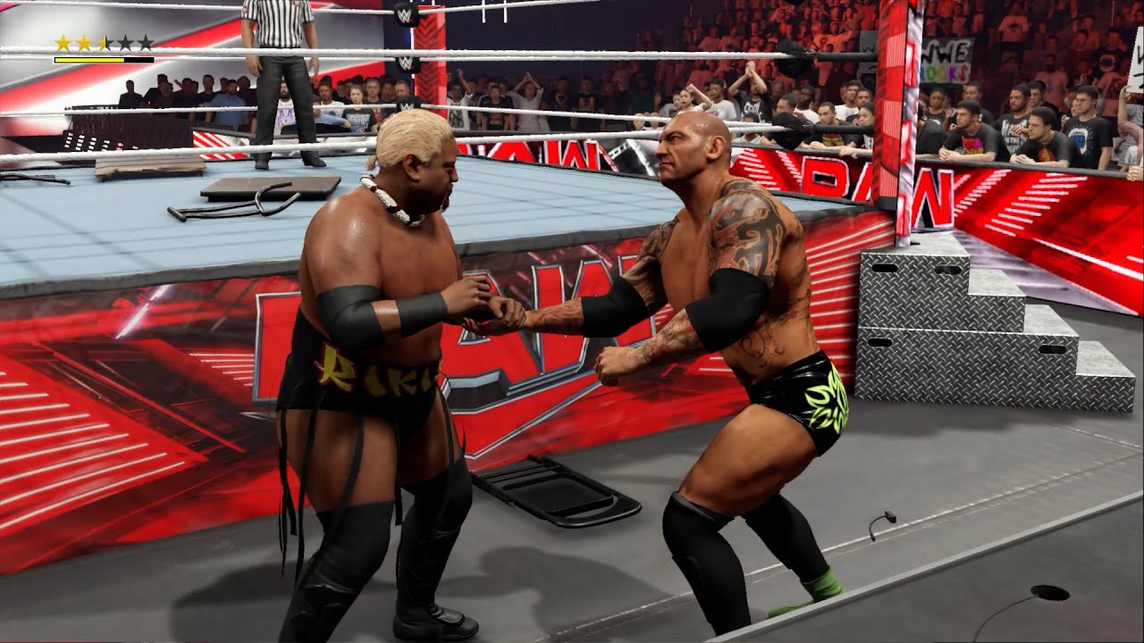 Batista vs Rikishi | WWE | WWE 2K24 | WWE Games | Rikishi Driver ...