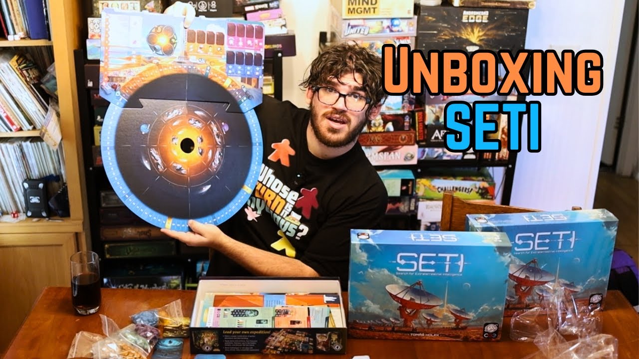 SETI Board Game Unboxing – Inside the New CGE Release - YouTube