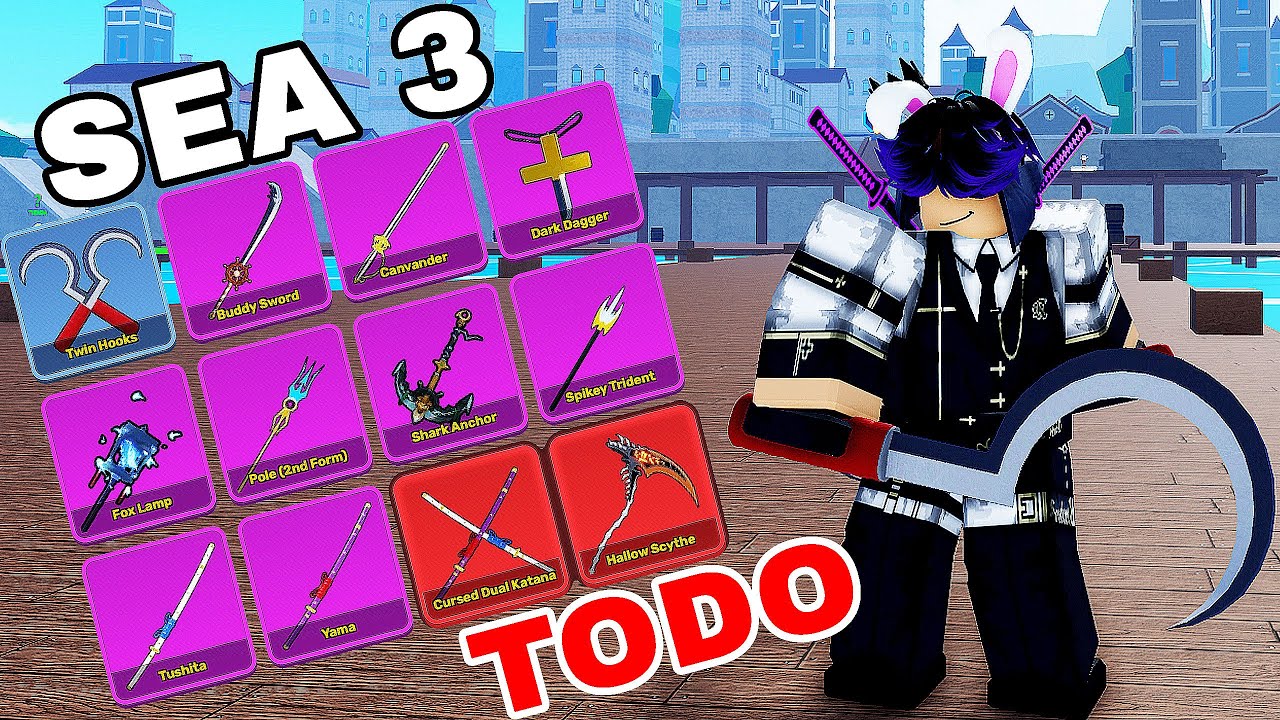COMO CONSEGUIR TODAS LAS ESPADAS DEL SEA 3 EN BLOX FRUITS 2024 Roblox ...