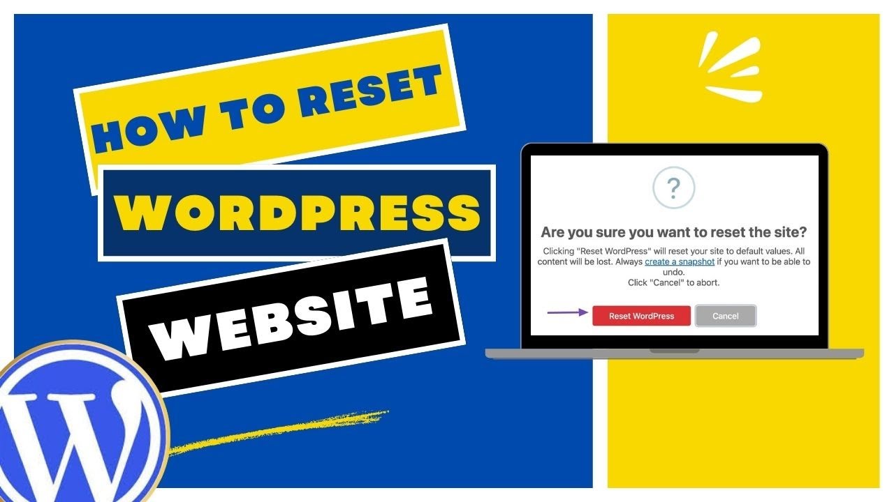How To Reset Complete WordPress Website (Step-By-Step Tutorial) - YouTube