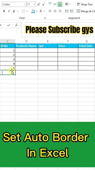 ‼️do You Know Auto Border In Excel‼️ Exceltech Exceltricks Exceltips Shorts Youtube