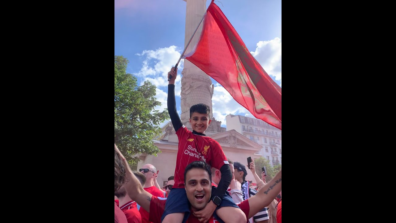 Champions league final Paris 2022- Liverpool Fan Park… Trophy ...