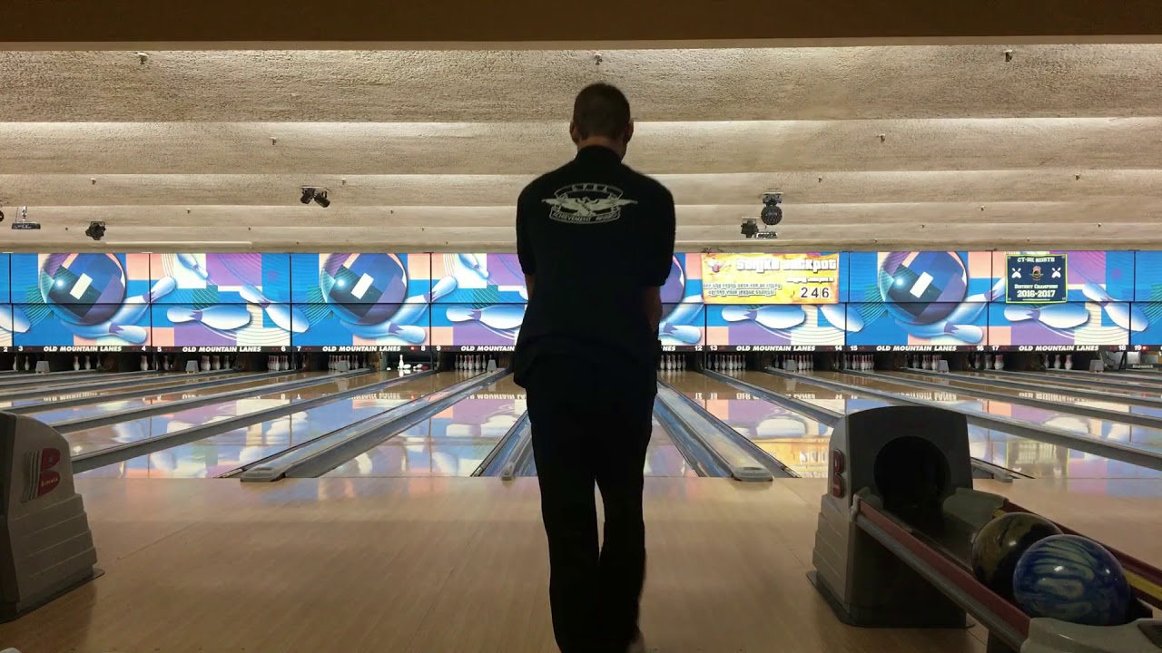 Me bowling at old mountain lanes - YouTube