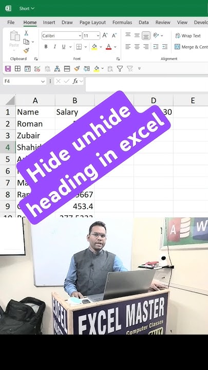 Hideunhide Row And Column Headings In Excel Exceleducation Exceltips Excelformula Shorts