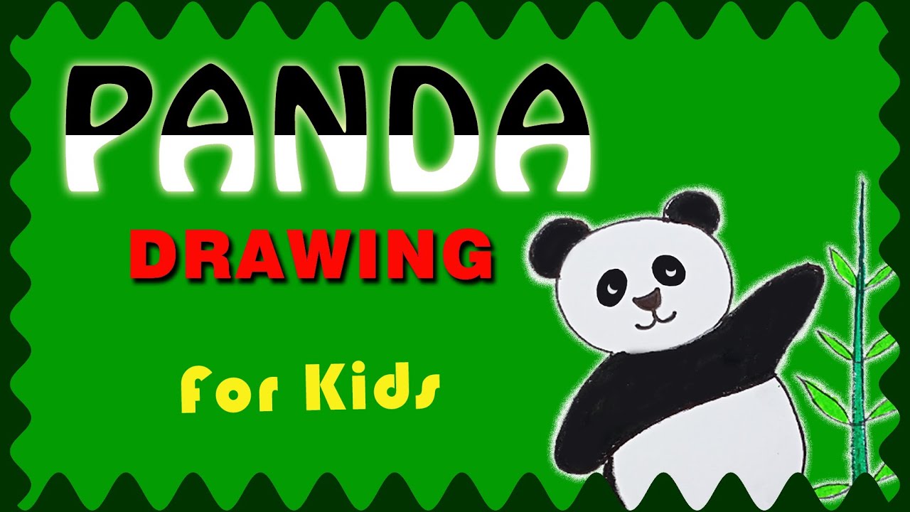 Panda Drawing for Kids | panda drawing | cute panda drawing - YouTube