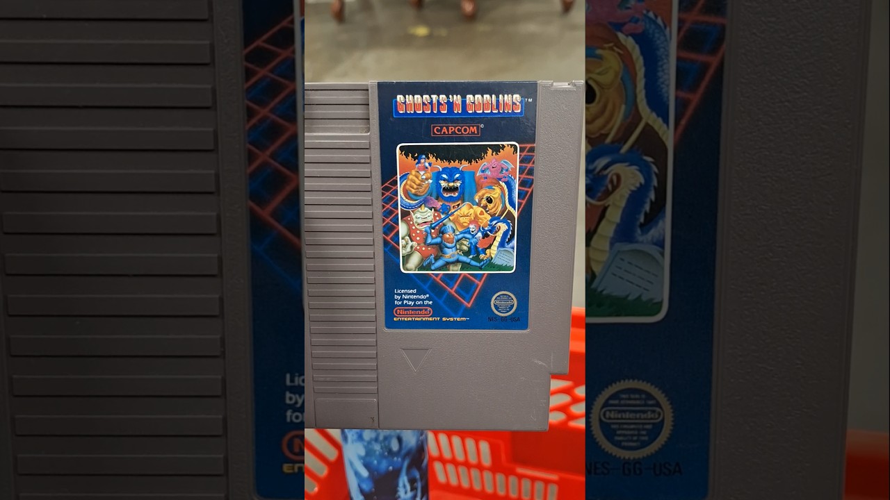Nintendo Ghosts 'N Goblins Game Cartridge NES 1986 Capcom Japan ...