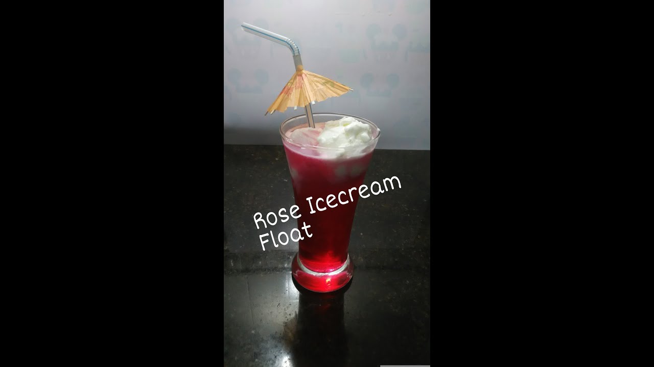 Rose Icecream Float/Mocktail Drink Recipe/quick and easy#189 - YouTube