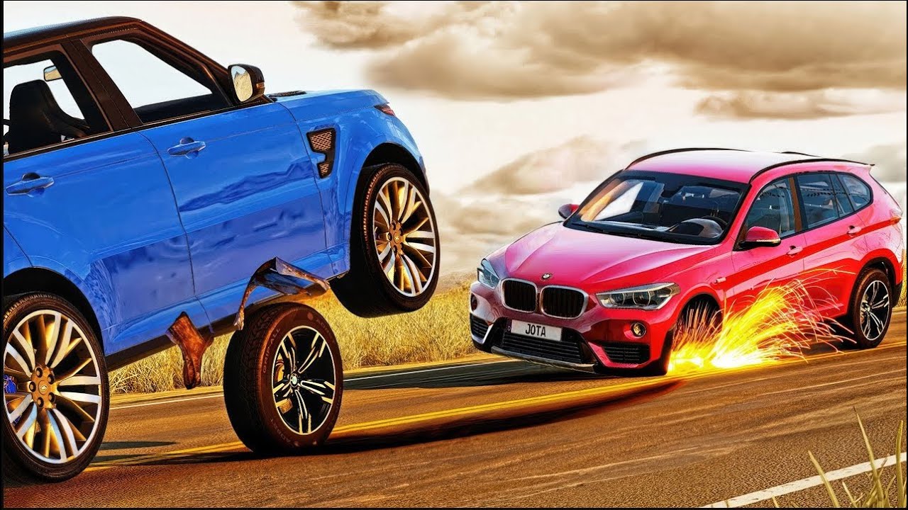 Dangerous Objects and Car Crash - BeamNG Drive - YouTube