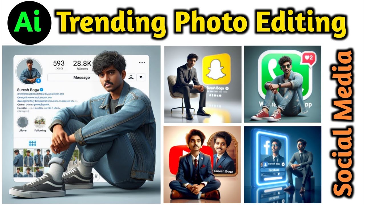 New trending 3D AI Social Media Profile Name Photo Editing | Viral ...