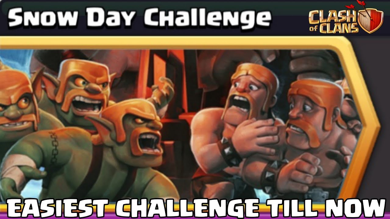 3 STAR SNOW DAY CHALLENGE IN CLASH OF CLANS (COC) - YouTube